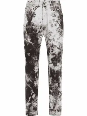 Dolce & Gabbana Acid-wash Two-tone Jeans