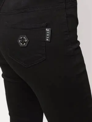 Philipp Plein Super High-waist Skinny Jeans - Black