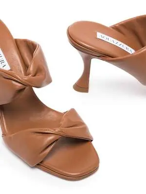 AQUAZZURA Twist 75mm Leather Mules