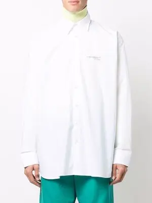Raf Simons Embroidered-logo Shirt