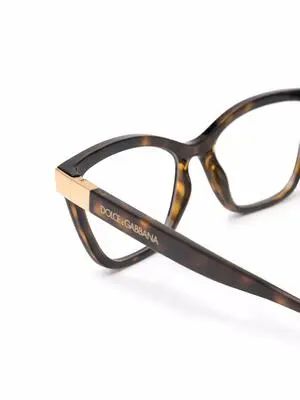 Dolce & Gabbana Tortoiseshell Square-frame Glasses