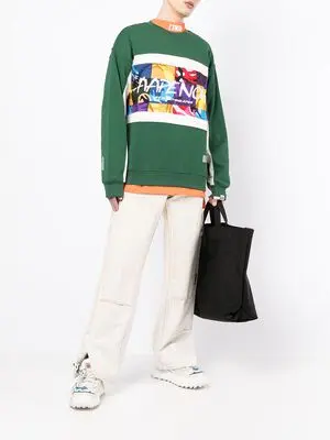AAPE BY *A BATHING APE Logo-print Cotton Jumper
