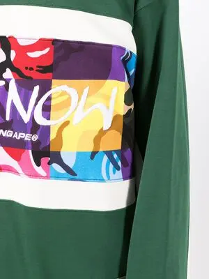 AAPE BY *A BATHING APE Logo-print Cotton Jumper