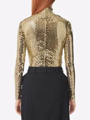 Burberry Ebellished Long-sleeve Bodysuit