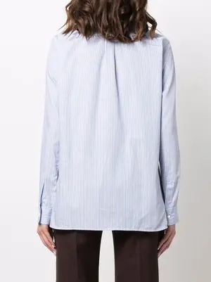 Aspesi Striped Cotton Shirt - Blue