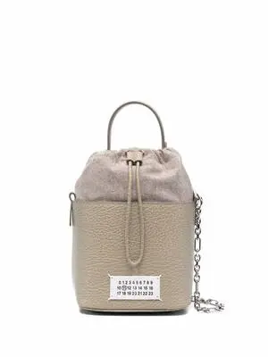MAISON MARGIELA 5ac Small Bucket Bag - Neutrals