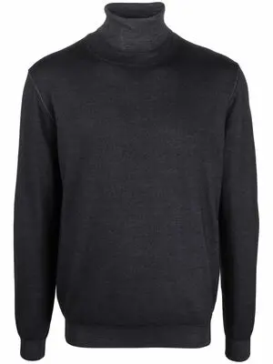 DONDUP Roll-neck Merino Wool Jumper - Black