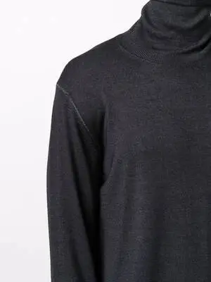 DONDUP Roll-neck Merino Wool Jumper - Black