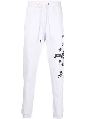 Philipp Plein Logo Drawstring Tracksuit Bottoms - White
