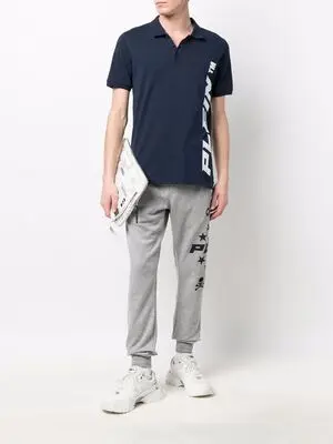 Philipp Plein Logo Drawstring Track Pants - Grey