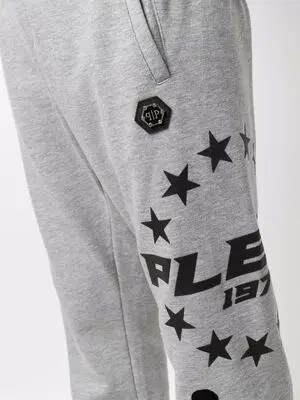 Philipp Plein Logo Drawstring Track Pants - Grey