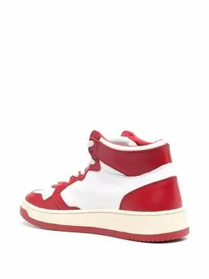 AUTRY Panelled High-top Sneakers - White
