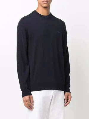 Lacoste Logo Embroidered Jumper - Blue