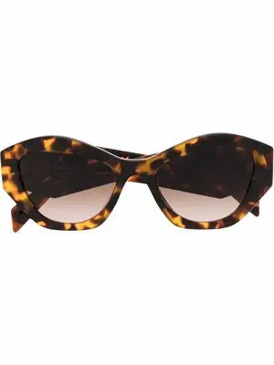 Prada Tortoiseshell Oversize-frame Sunglasses - Brown