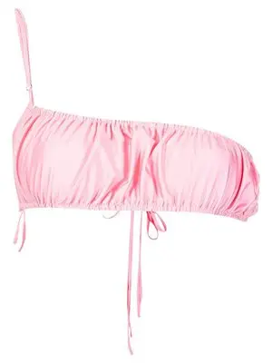 SUPRIYA LELE Ruched Asymmetric Bikini Top