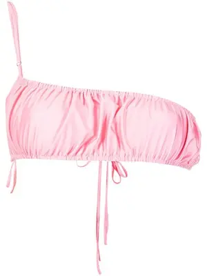 SUPRIYA LELE Ruched Asymmetric Bikini Top