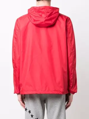 Philipp Plein Logo-tape Hooded Windbreaker - Red