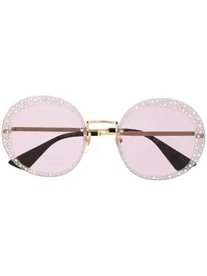 Gucci Crystal-embellished Sunglasses - Multicolour