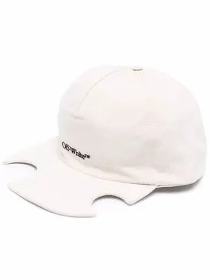 Off-White Cut-out Logo Cap - Neutrals