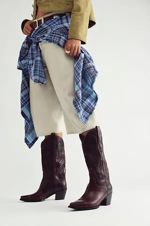 Jeffrey Campbell Dagget Western Boots - Dark Tan