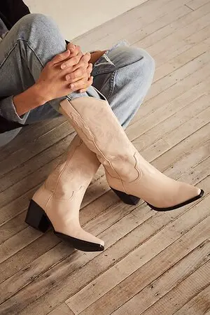 Jeffrey Campbell Jeffrey Campbell Dagget Western Boots Natural