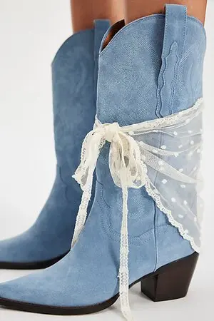 Jeffrey Campbell Dagget Western Boots - Sky