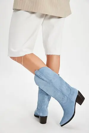 Jeffrey Campbell Dagget Western Boots - Sky