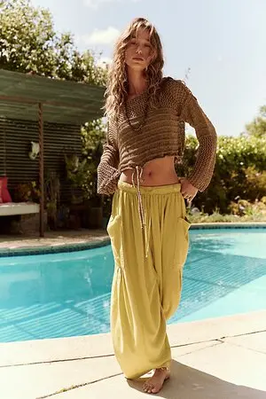 Free People Quinn Pants Apple Green