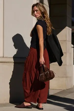Free People Quinn Pants Honey Bronze