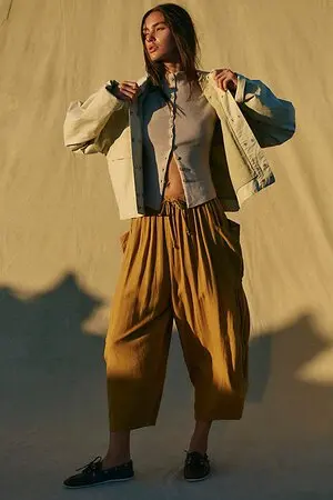 Free People Quinn Pants Mustard Gold