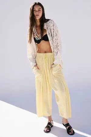 Free People Quinn Pants Yellow