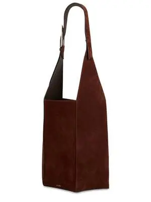 Attico Large 12 Pm Suede Shoulder Bag