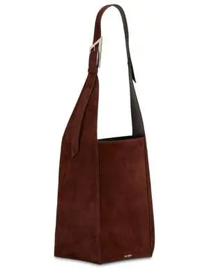 Attico Large 12 Pm Suede Shoulder Bag