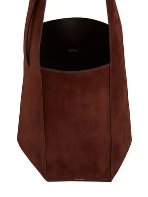 Attico Large 12 Pm Suede Shoulder Bag