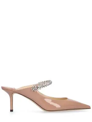 JIMMY CHOO 65mm Bing Patent Leather Mules