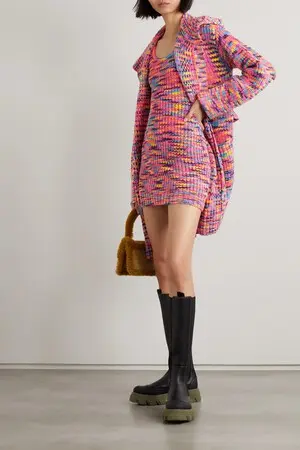 Staud Gardenia Knitted Mini Dress