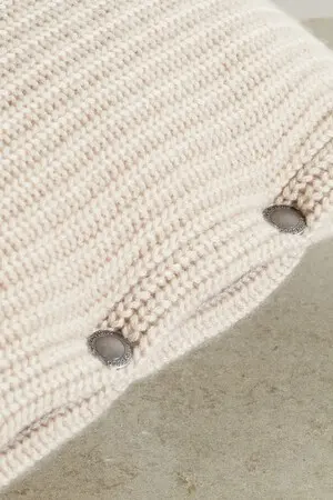 Brunello Cucinelli Ribbed Cashmere Down Cushion