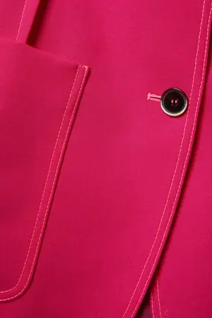Christopher John Rogers Crepe Blazer