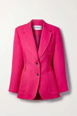 Christopher John Rogers Crepe Blazer