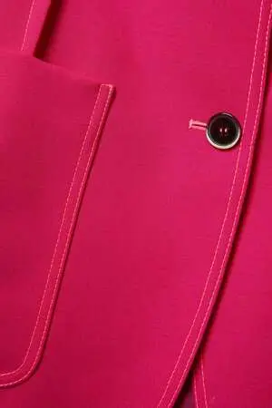 Christopher John Rogers Crepe Blazer