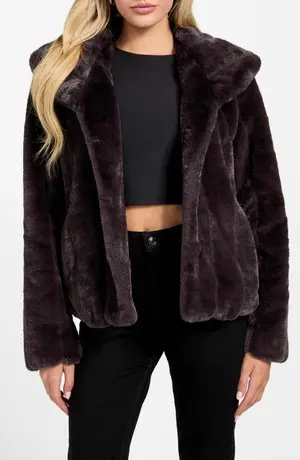 Guess Faux Fur Jackets For Women