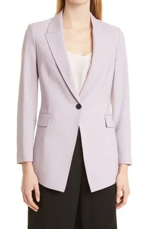 Theory Etiennette B Good Wool Suit Jacket Wisteria