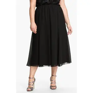 Alex Evenings Chiffon Midi Skirt