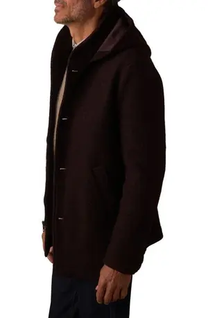 THE NORMAL BRAND Balboa City Hooded Pea Coat