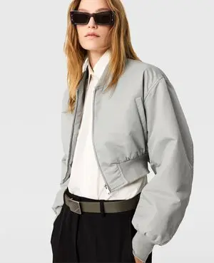Stella McCartney Cropped Bomber Jacket