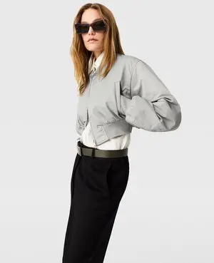 Stella McCartney Cropped Bomber Jacket