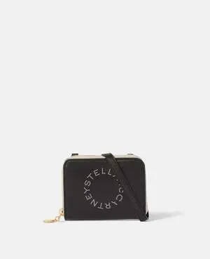 Stella McCartney Logo Zip Strap Cardholder - Black