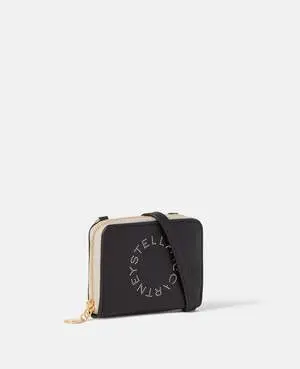 Stella McCartney Logo Zip Strap Cardholder