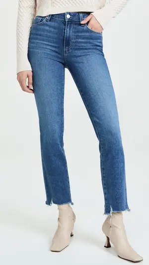Paige Cindy Jeans With Destroyed Hem