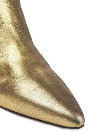 Zimmermann Gathered Metallic Leather Boots